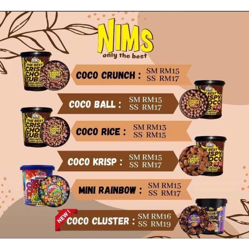 NIMS CRISPY CHOCOTUB | Shopee Malaysia