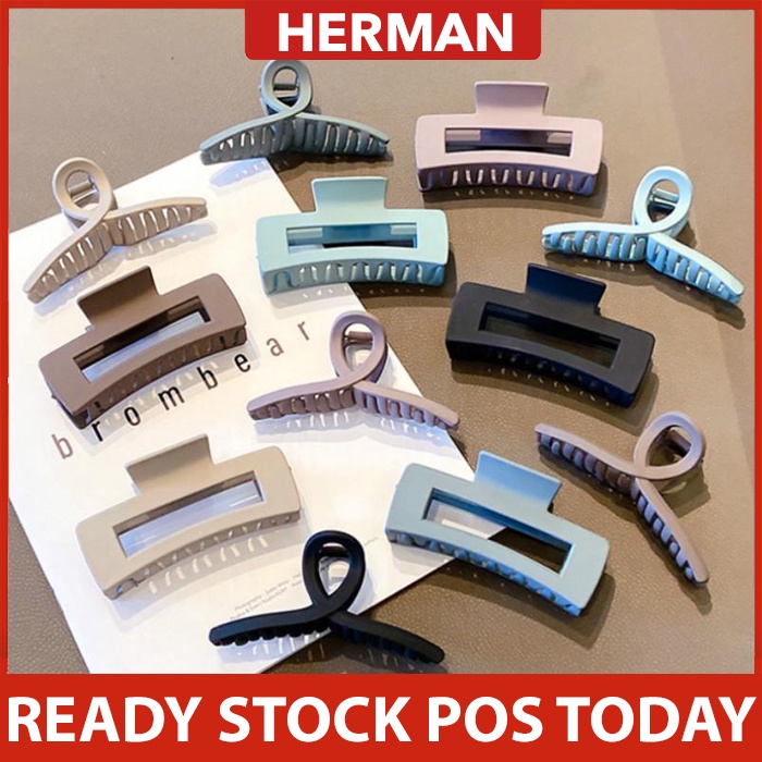 HERMAN 😍 Korean Temperament Hair Clip Clips Square Clip Simple Hair ...