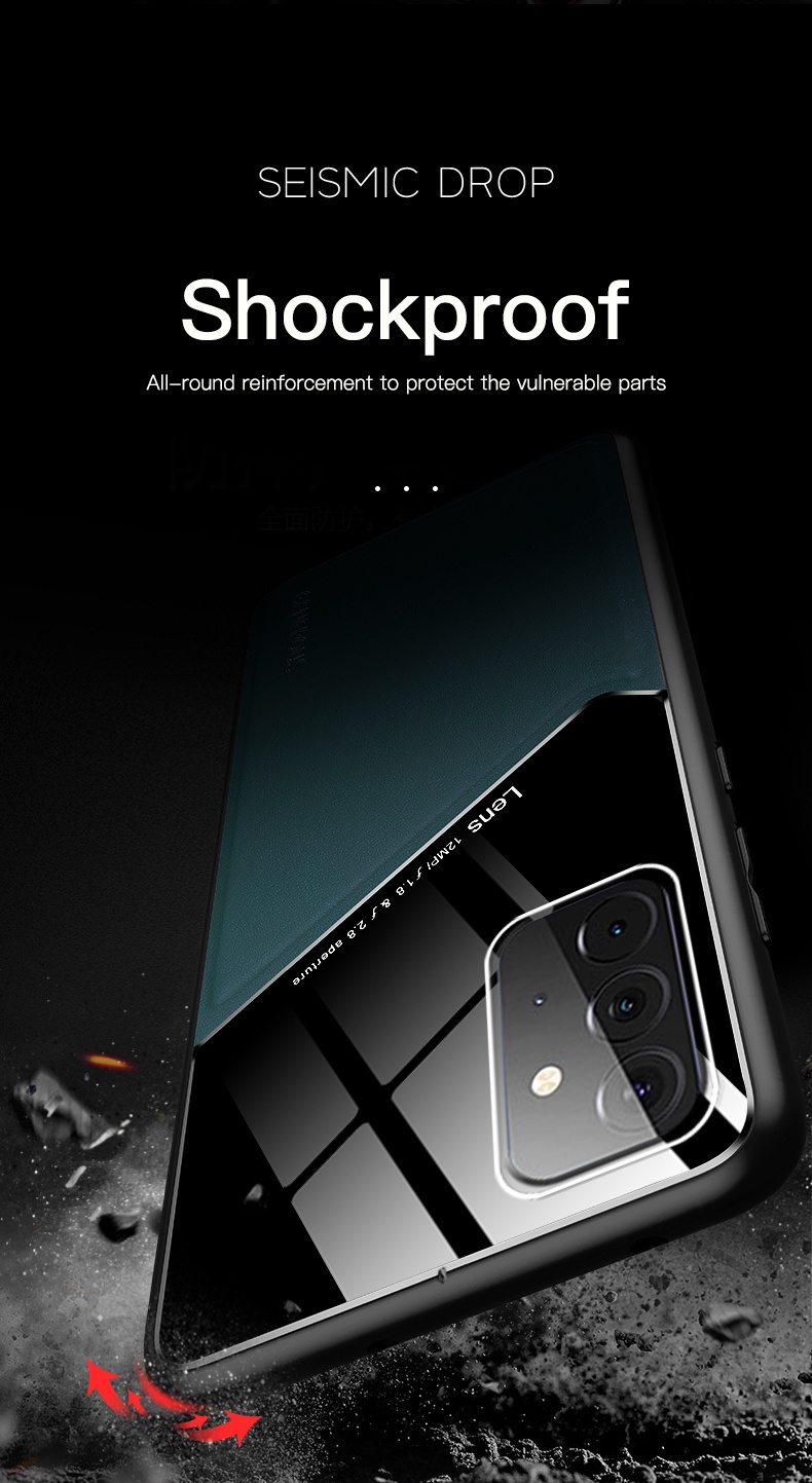 A52 Case Zroteve Leather Texture Soft Frame PC Cover For Samsung Galaxy A52 A72 A32 A33 A53 A73 ...