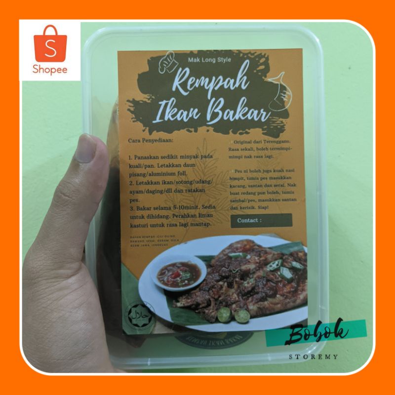 READYSTOCK‼️Rempah Ikan Bakar Original Terengganu Mak Long Style Pes ...