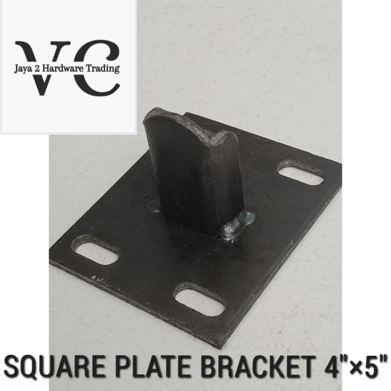 SQUARE PLATE BRACKET 4"×5"/PLATE PAGAR (METAL/BESI)[VCJAYA2HARDWARE ...