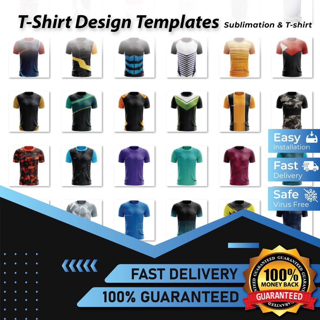 90 Sublimation Design Template + Free 330 Mockup Tshirt Premium 2022 ...