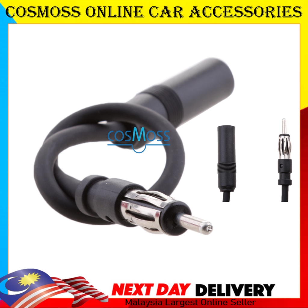 Pure Copper Universal Car Antenna Adapter Cable Socket Male to Female ...