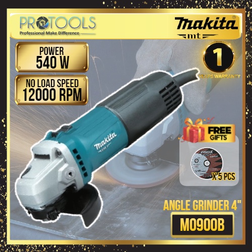 MAKITA MT M0900B (M0900G) ANGLE GRINDER 4" 540W FOC CUTTING DISC ...