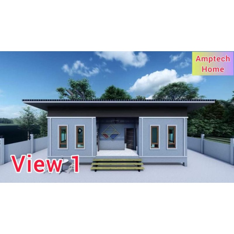 PELAN RUMAH 2 BILIK (LANTAI 30'x14') 420KPS ((BACA DESCRIPTION ...