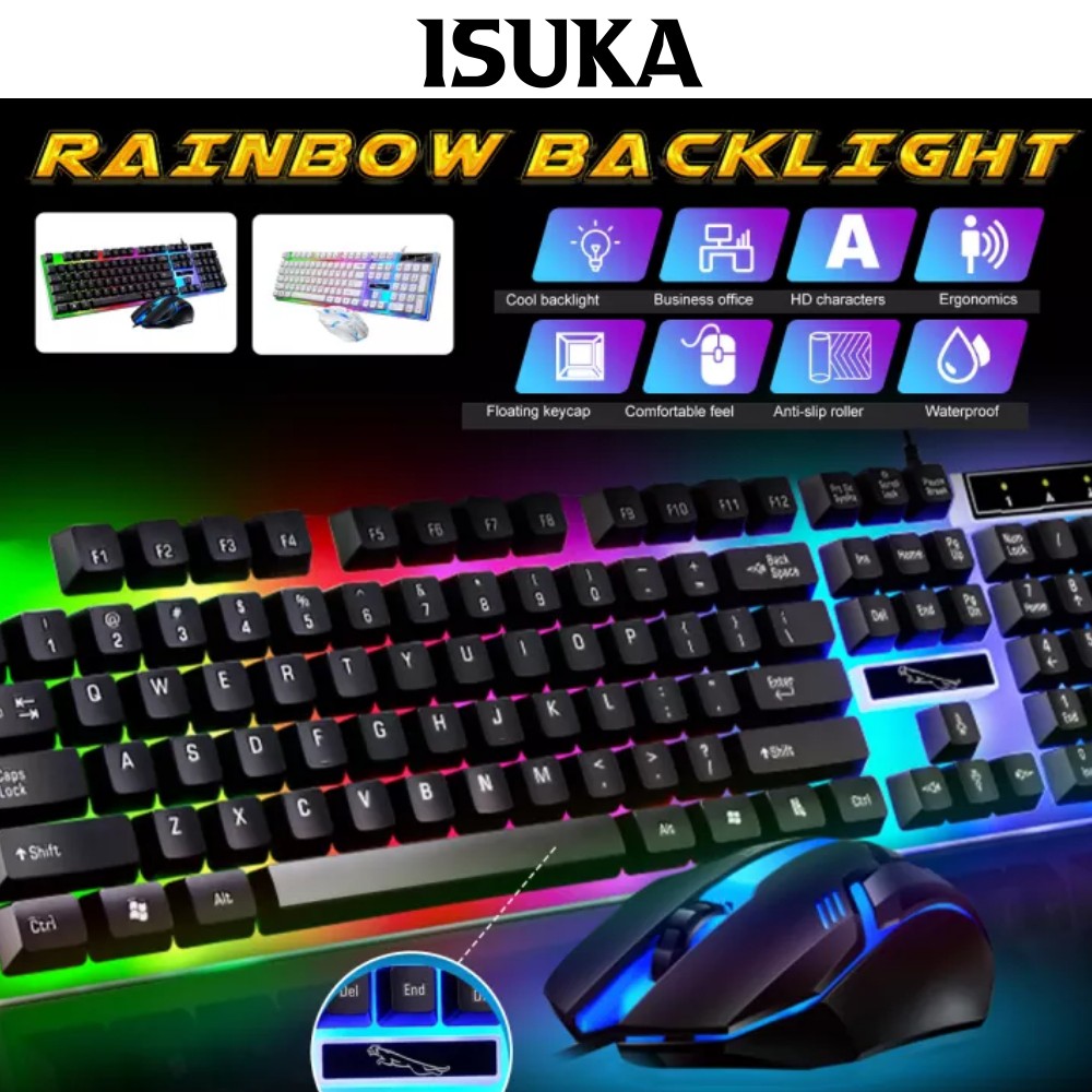 T Wolf Gaming Keyboard Tf200 Tf230 Tf20 G21 G21b Gtx300 Rainbow Backlight Led Gaming