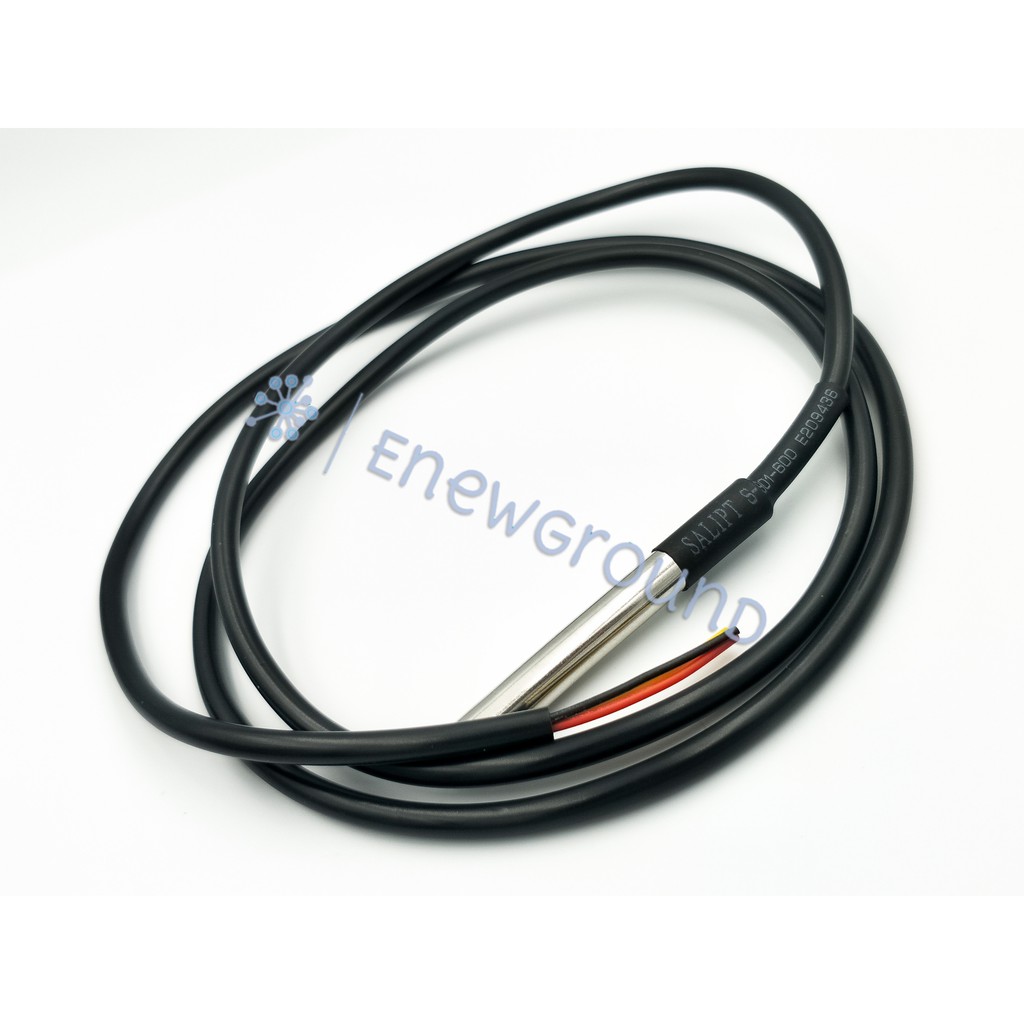Temperature sensor (DS18B20, waterproof, new model, 2 wires connection ...