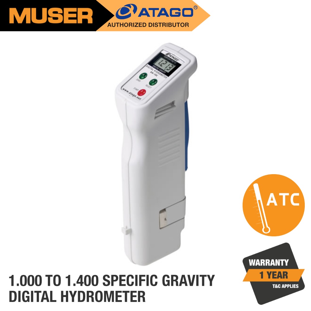 Atago DH-10C Digital Hydrometer for Sulfuric Lead-Acid Battery Fluid ...
