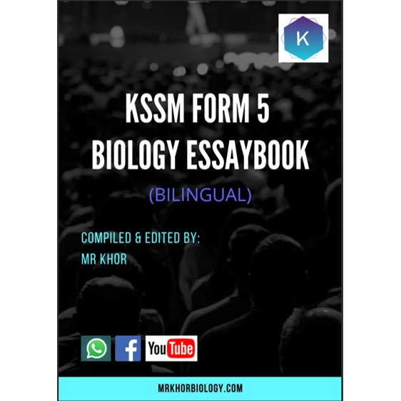 KSSM Form 5 Biology Essay Book | Buku Esei Biologi Dwibahasa (Updated ...
