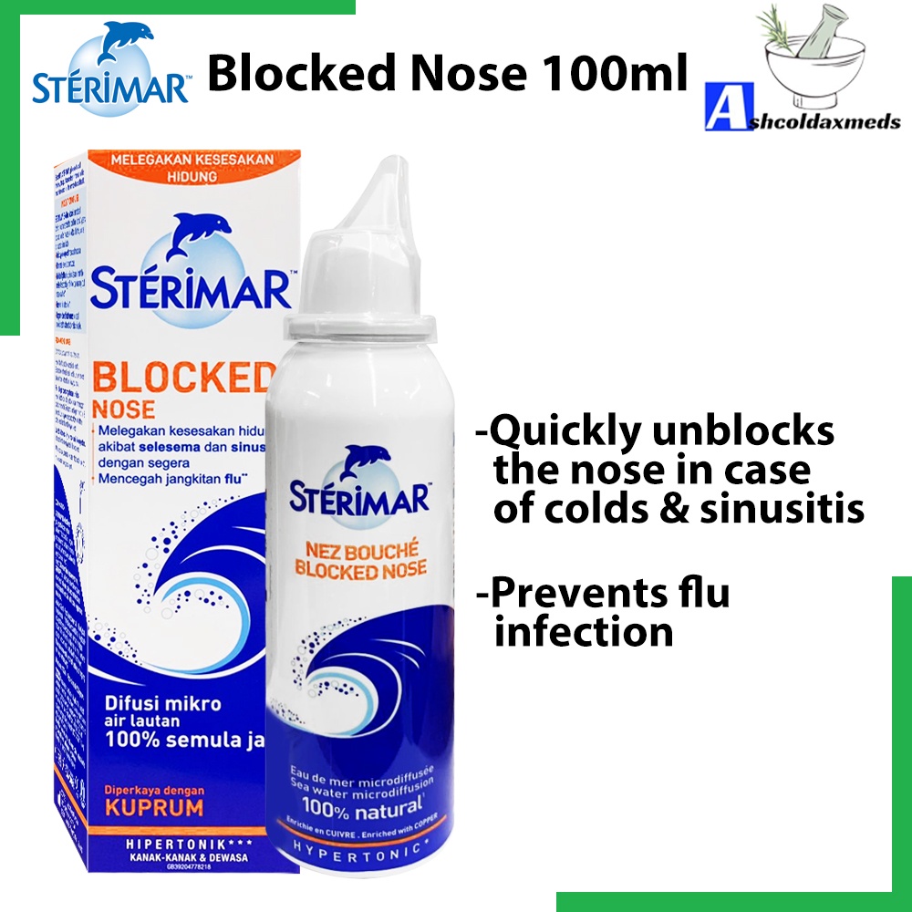 Sterimar Blocked Nose Hypertonic (100ml) | Shopee Malaysia