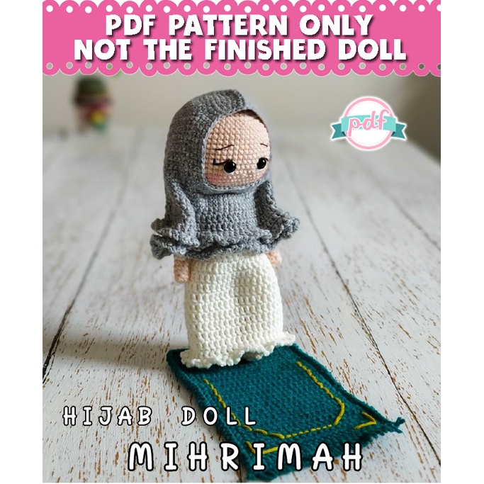 Crochet Pattern - Hijab Doll Mihrimah Amigurumi Pattern PDF | Shopee ...