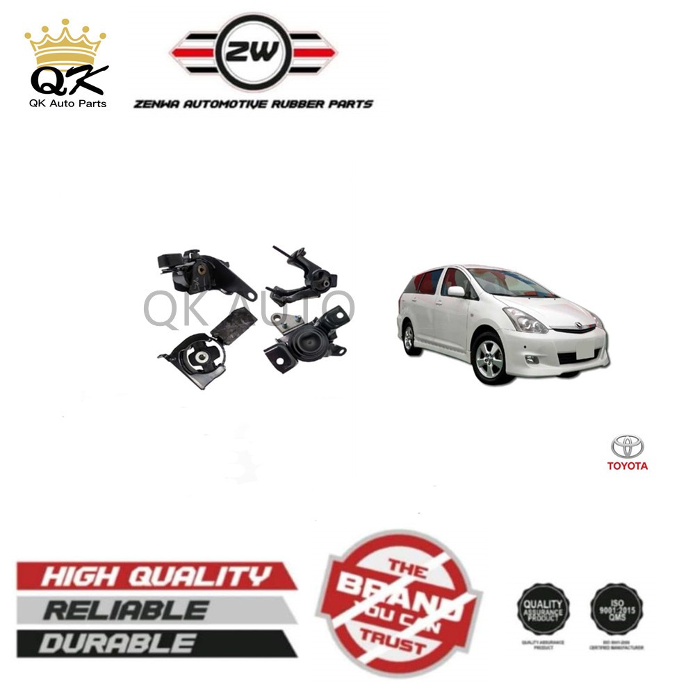 TOYOTA WISH ZNE10 1.8 ENGINE MOUNTING KIT SET (ZW) | Shopee Malaysia