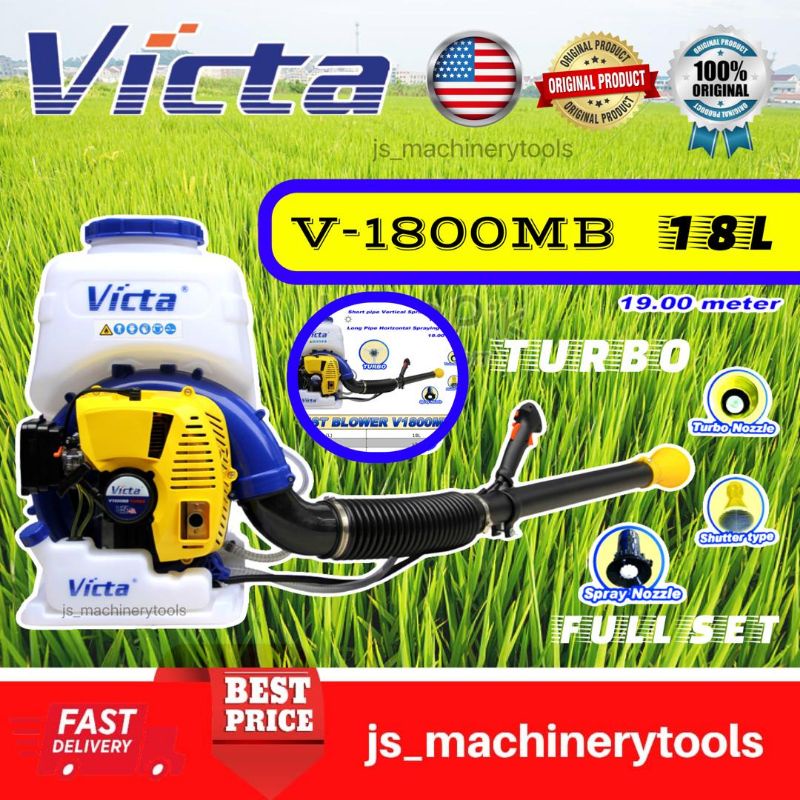 Victa Mist Blower With Turbo (18L)(New model) V1800MB Flexible Hose ...