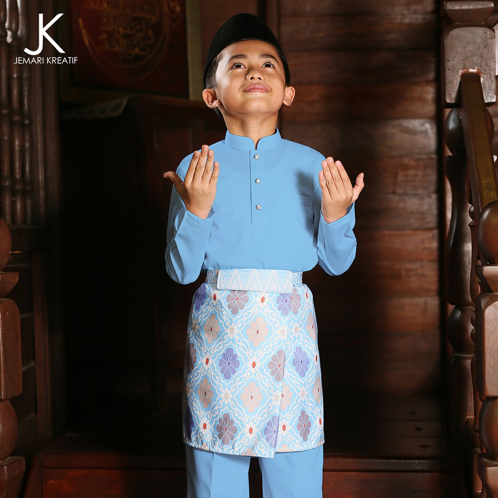 Instant Samping Raya Kids "Arca" Light Blue - SAMPIN RAYA SAMPIN BAJU ...