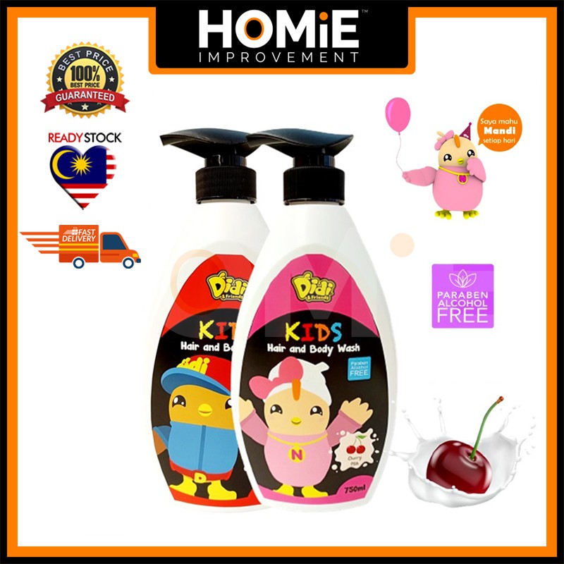 [Ready Stock] 🔥Didi & Friends Kids Hair & Body Wash Head to Toe Mandian ...