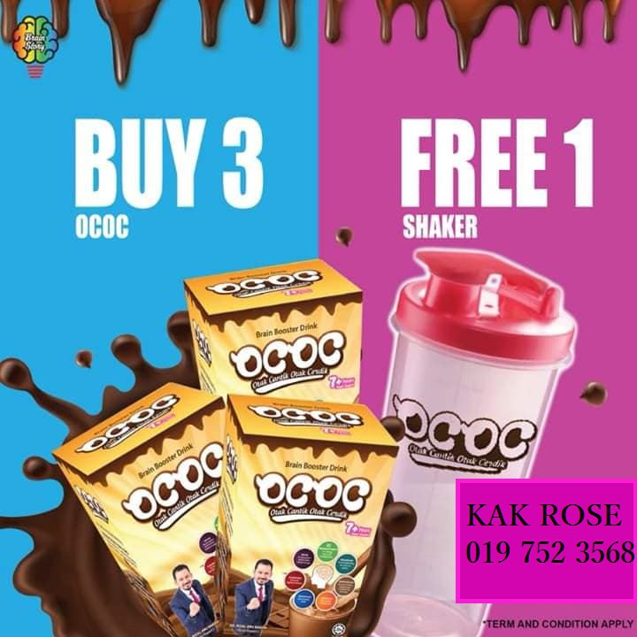 FREE SHAKER 3 BOX COCO OCOC (30 sachet) | Shopee Malaysia