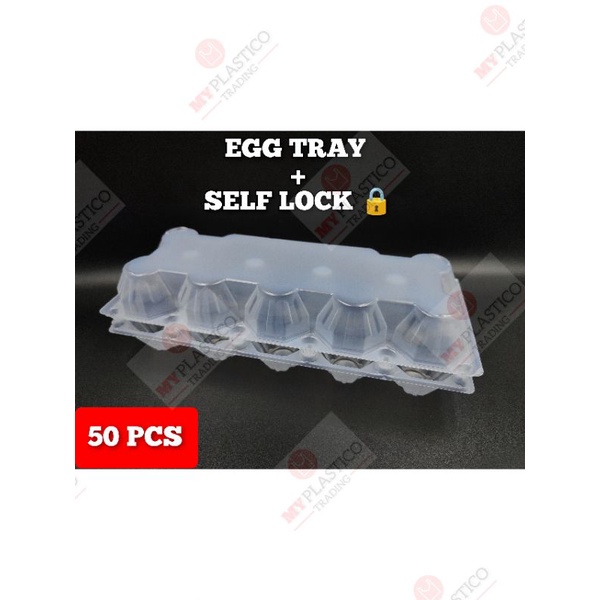 10 BIJI PLASTIK TRAY TELUR/PVC TELUR/PLASTIK TELUR/PACKING TELUR/PVC ...