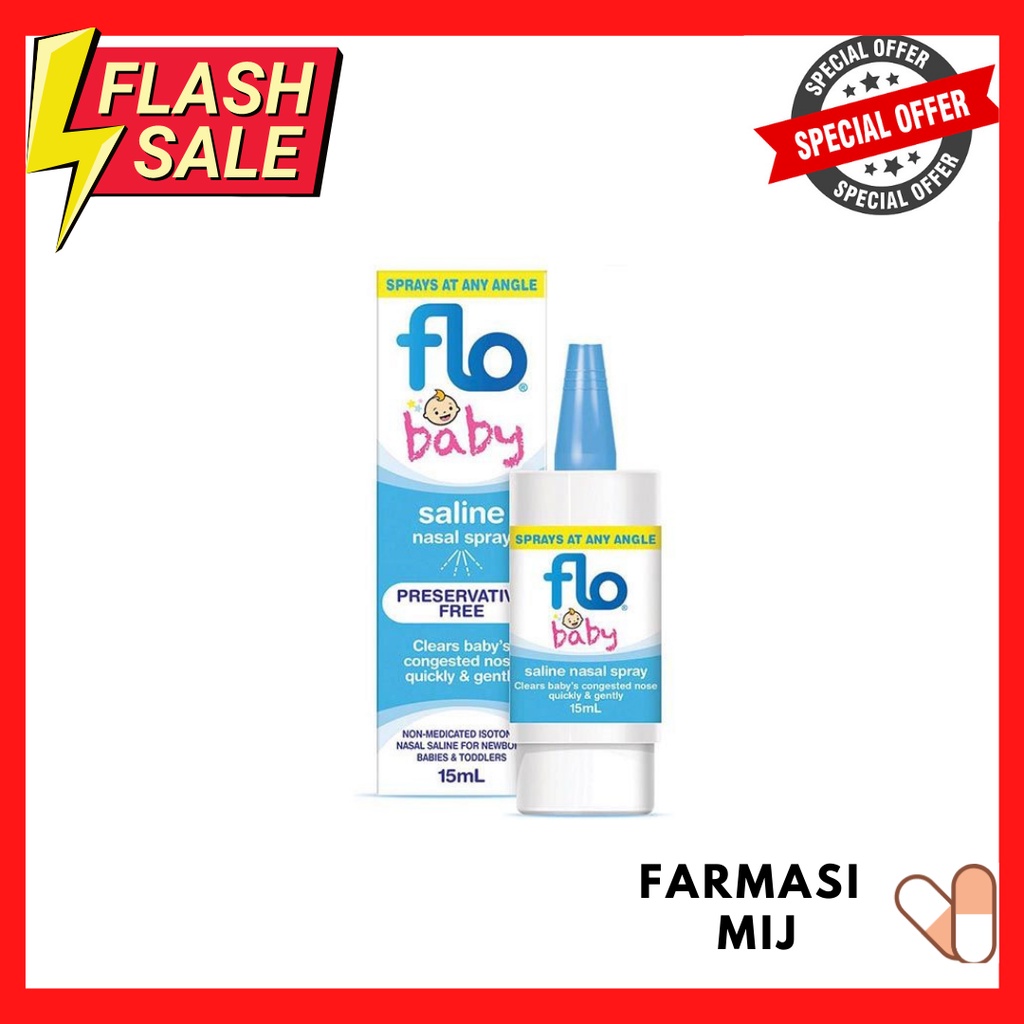 Flo Baby Saline Nasal Spray 15ML (exp10/2024) | Shopee Malaysia