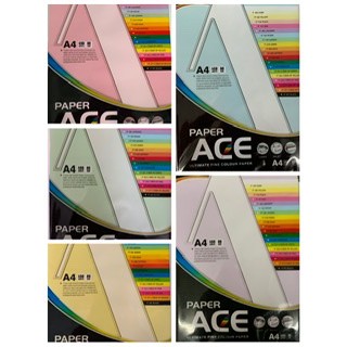 ACE A4 Colour Paper 80gsm 450 Sheets Kertas Warna Light Color | Shopee ...