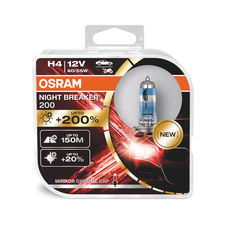 OSRAM Night Breaker Laser 200% H4 Headlight Bulb | Shopee Malaysia