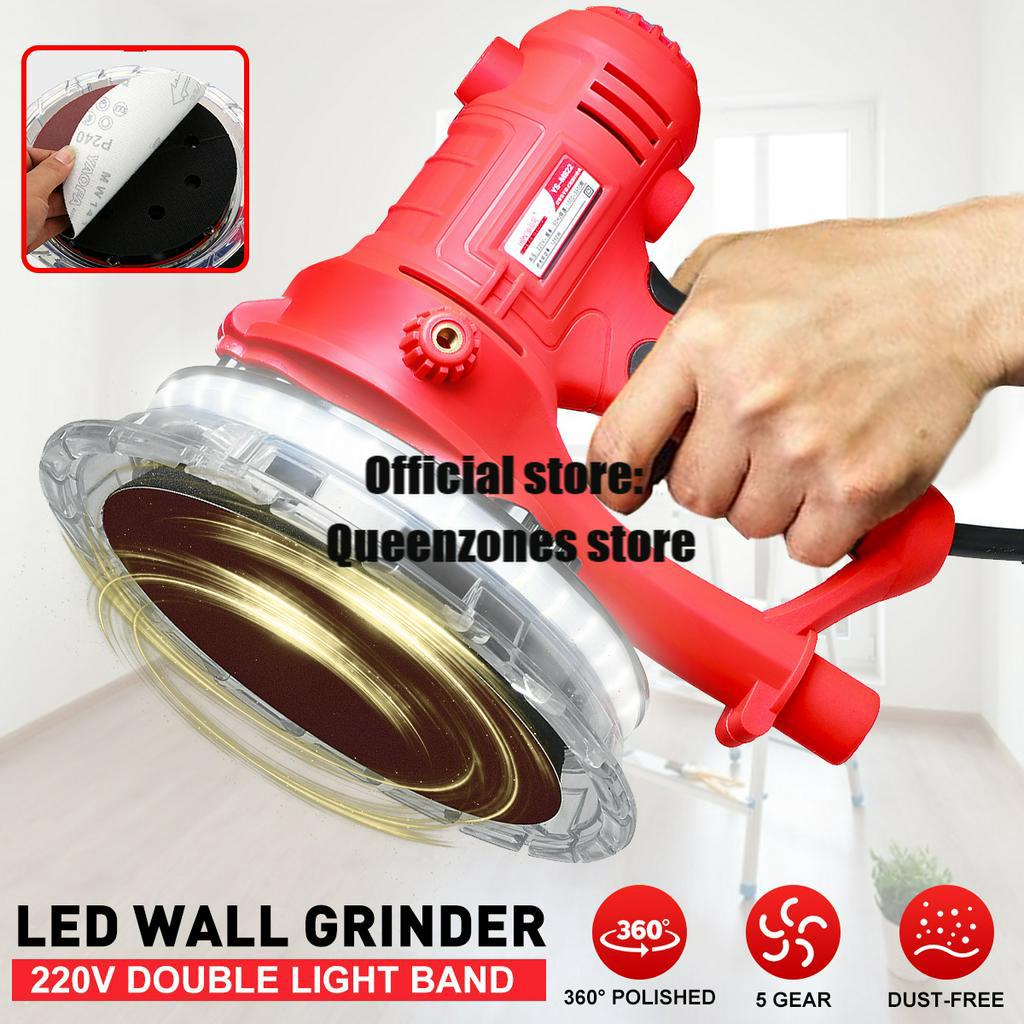 6 Speed Drywall Sander Wall Polishing Machine Grinding 3500rpm Handheld ...