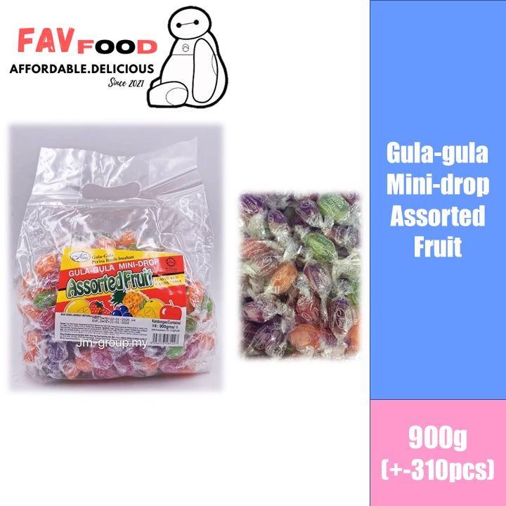 [HALAL] Gula-gula Mini-drop Assorted Fruit 900G [READY STOCK] | Shopee ...