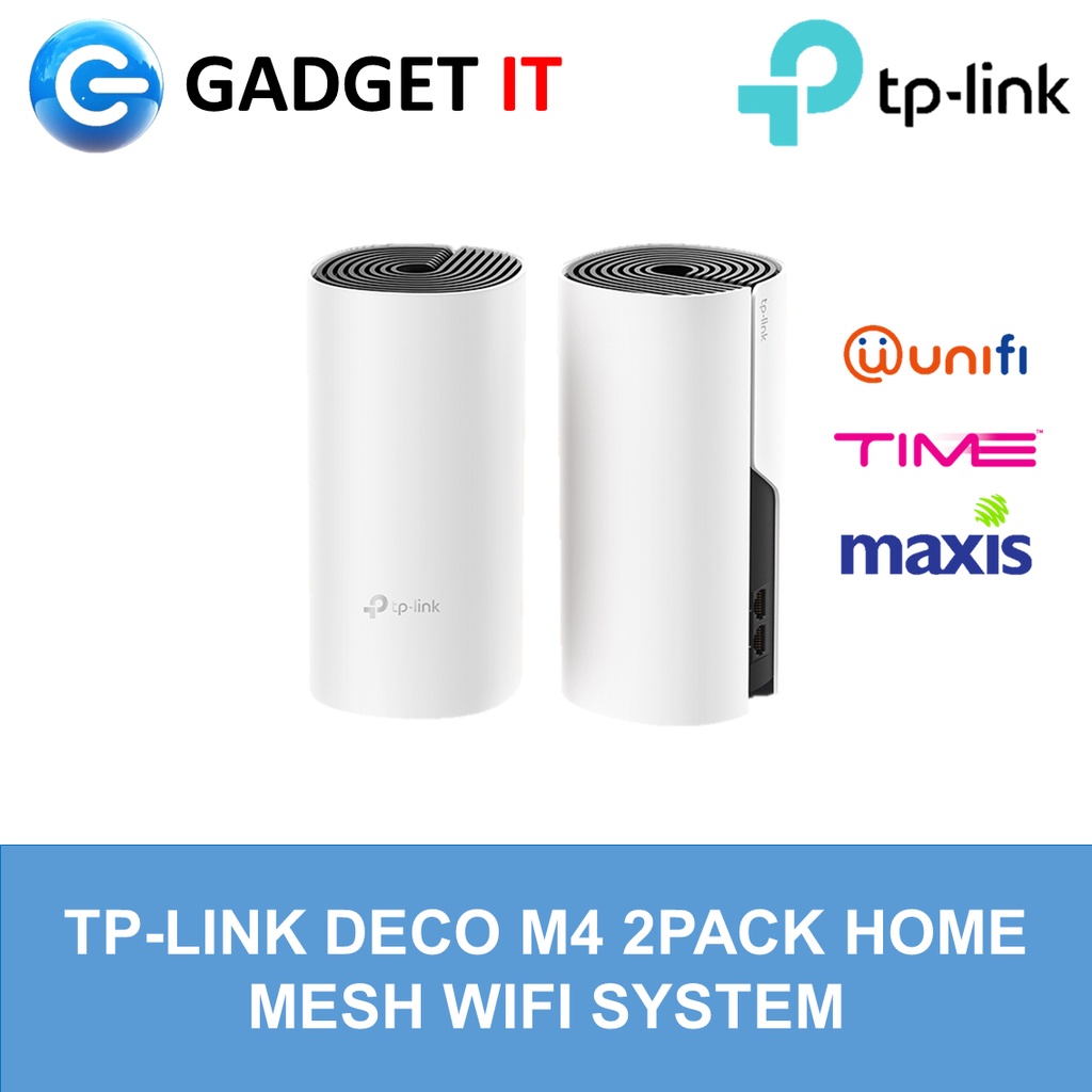TP-LINK AC1200 DECO M4 WHOLE HOME MESH WI-FI SYSTEM ROUTER (RT-TPL-DECO ...