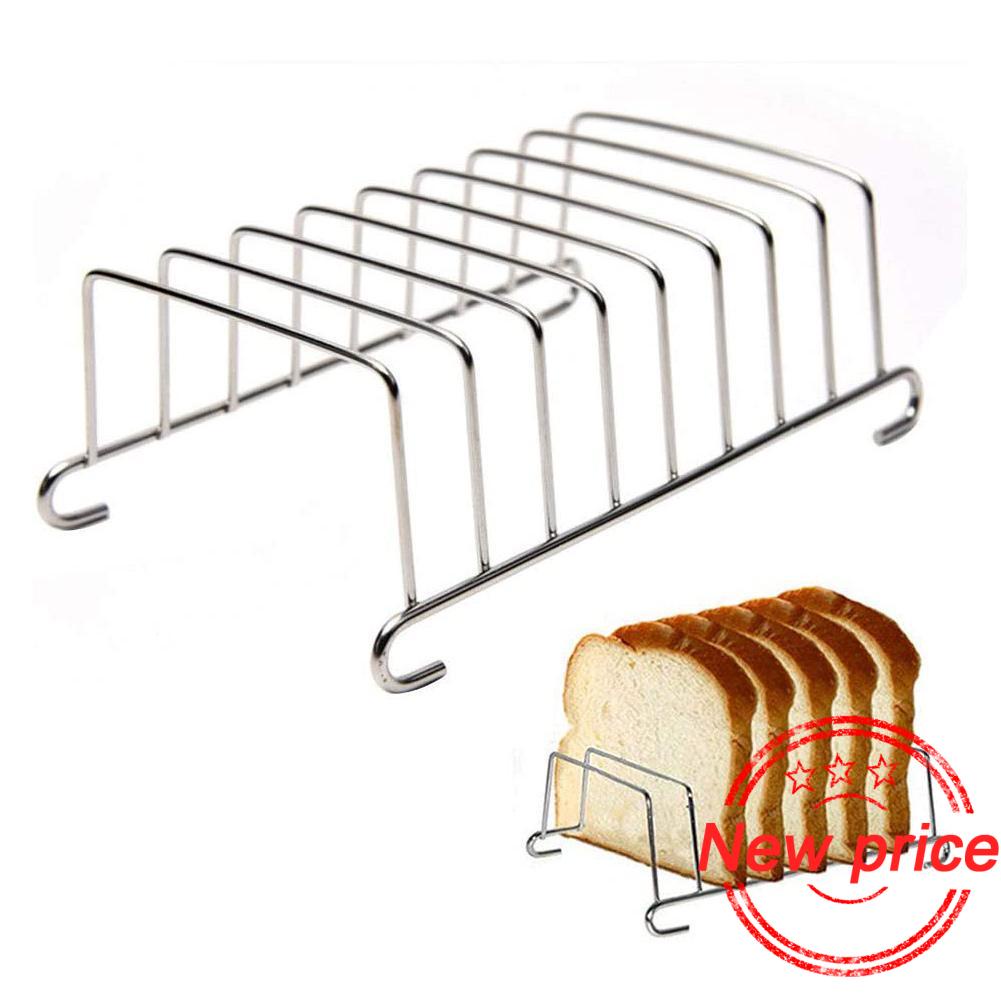Stainless Steel Toast Rack Non-Stick Toast Holder Rack Slice Bread ...