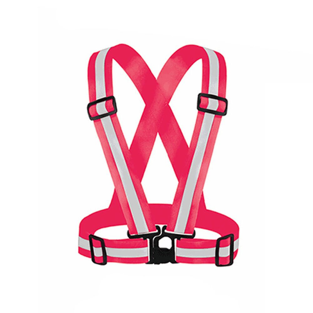 Adjustable Safety Vest Cycling Running Visibility Reflective Safety ...