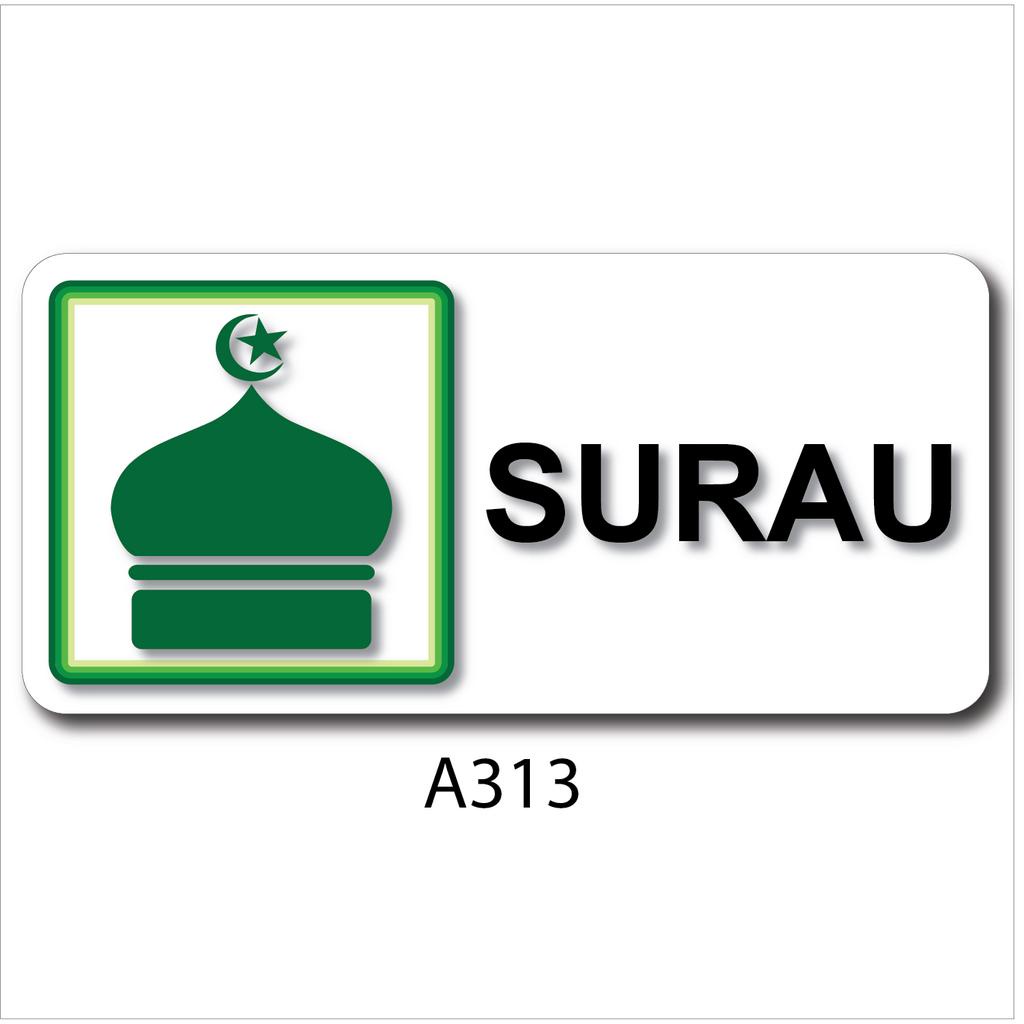 TANDAS LELAKI, PEREMPUAN, SURAU, KIBLAT, TEMPAT WUDHO LEFT RIGHT ARROW ...