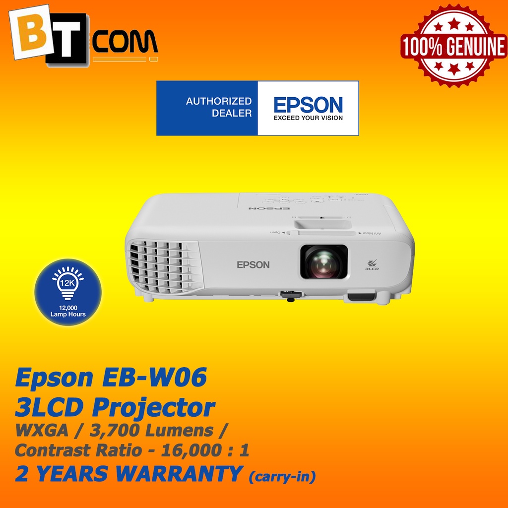 Epson EB-W06 WXGA 3LCD Projector | Shopee Malaysia