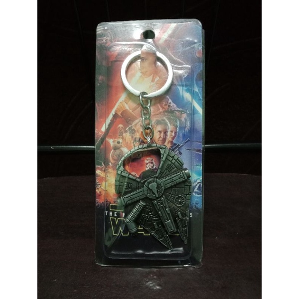 Star Wars Metal Keychain Millennium Falcon The Force Awaken | Shopee ...
