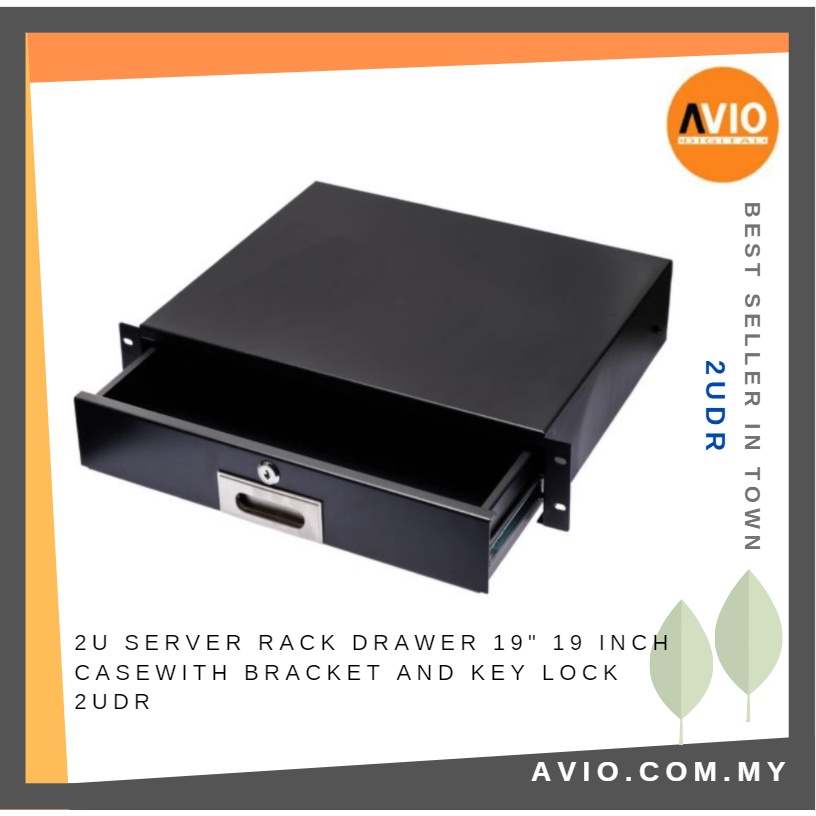 2U Server Rack Drawer 19" 19 Inch Standard Size Rack Mount Drawer Case ...
