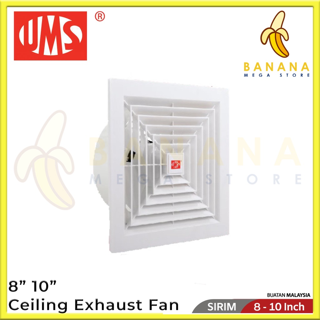 UMS 8" 10" Ceiling Type Ventilating & Exhaust Fan | Shopee Malaysia