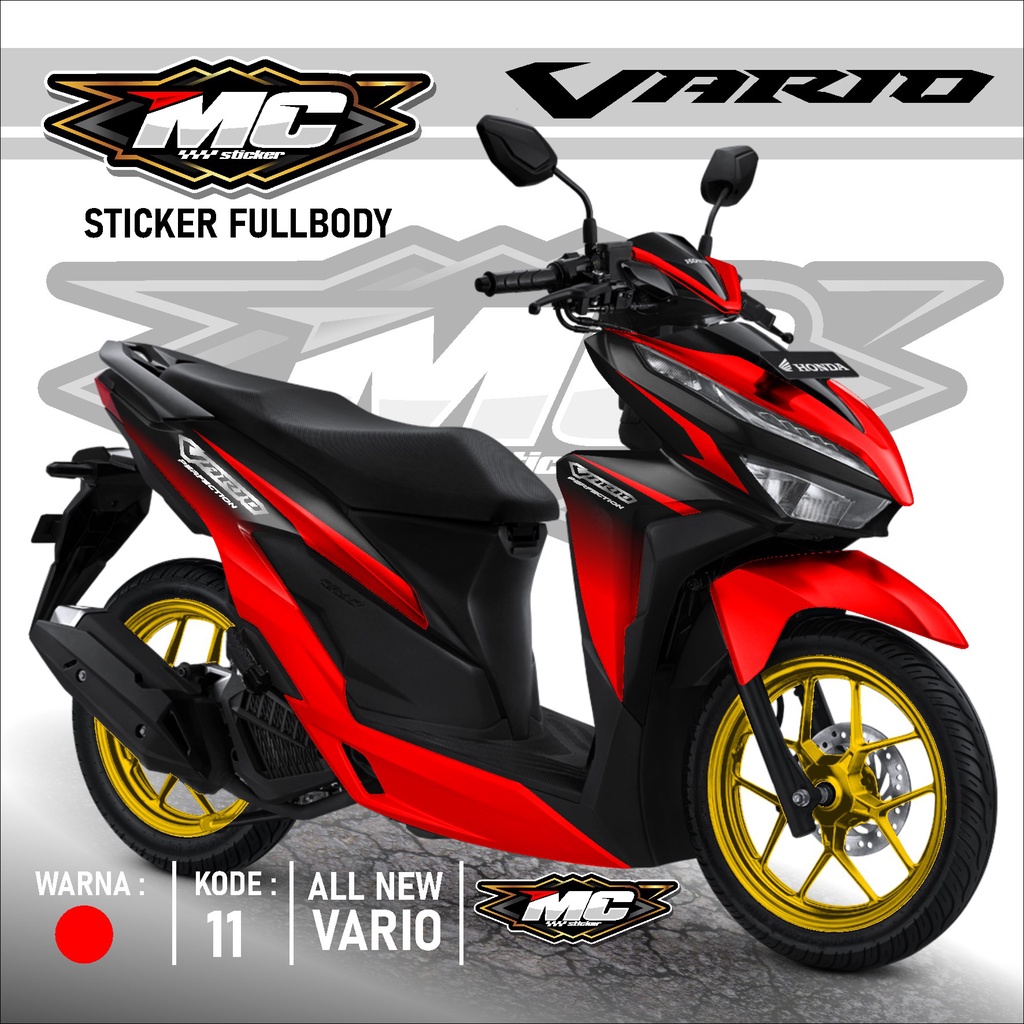 Mc Cutting Sticker - MCD.11 Decal Sticker Vario 125 150 New Full body ...