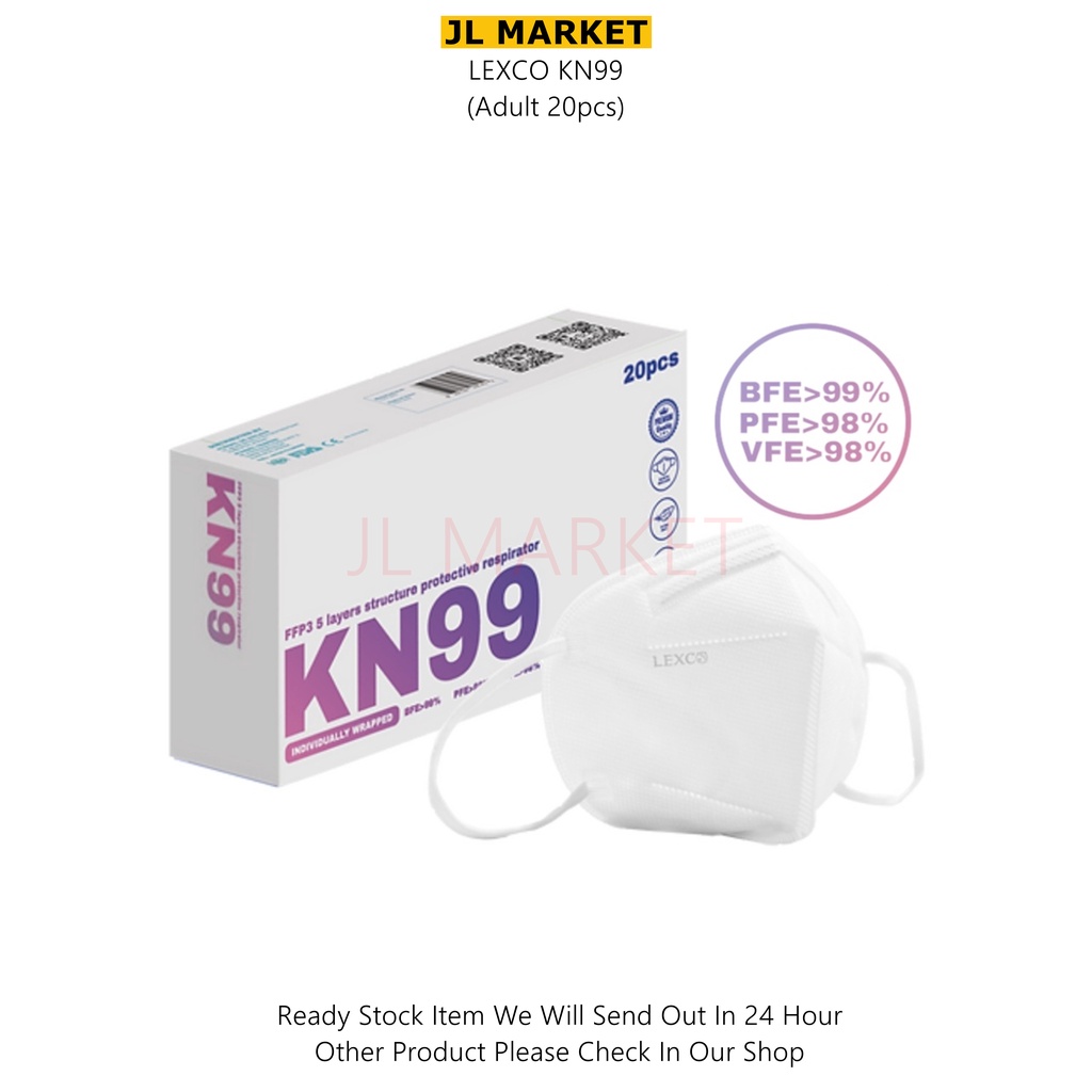 LEXCO PREMIUM KN99 MEDICAL FACE MASK (5PLY) | Shopee Malaysia