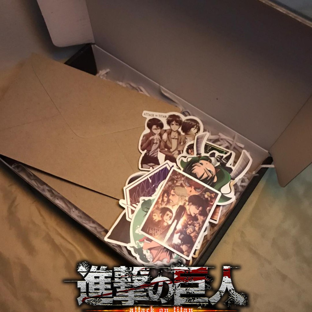 (Sakurasold) Anime attack on titan set boxes eren mikasa armin jean ...