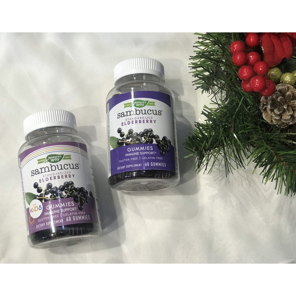 Nature's Way Sambucus Elderberry immune-boosting candy 60 tablets ...