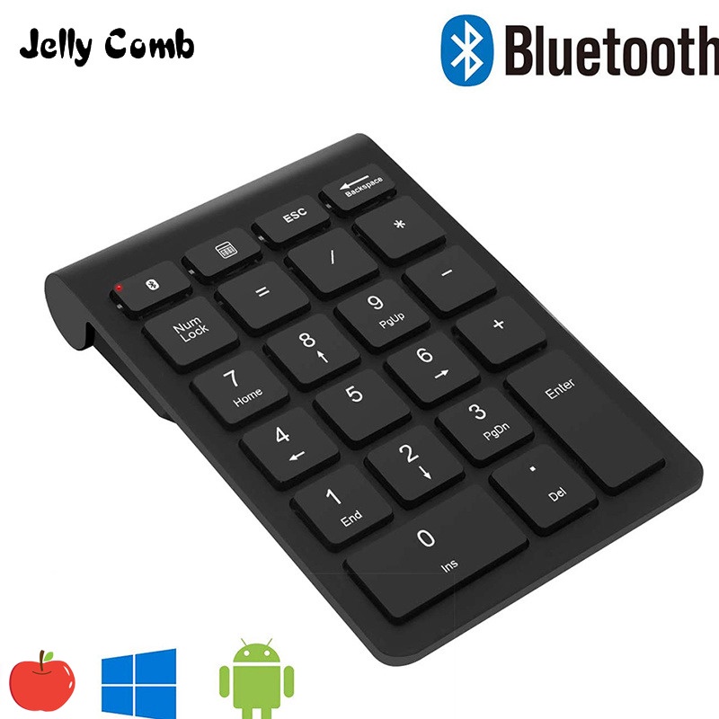 Jomaa 22 Keys Bluetooth Numeric Keypad Wireless Number Keyboard for ...
