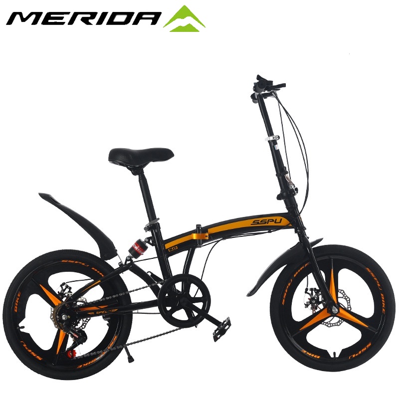 Foldable X4 Bicycle SSPU Merida 20 Inch 7 Speed Dolphin Frame Double ...