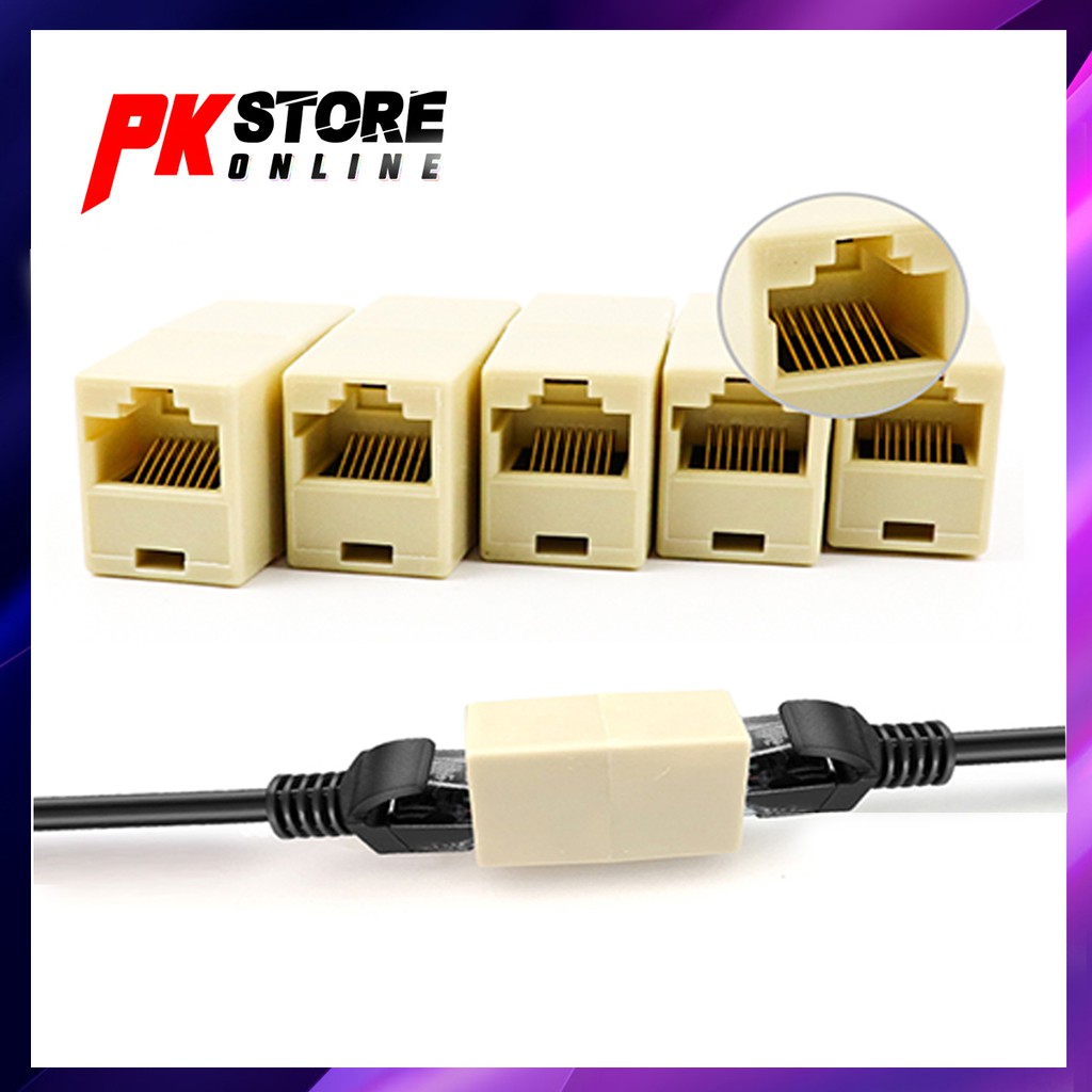 RJ11 TELEPHONE STRAIGHT COUPLE CABLE EXTENDER JOINER ADAPTER CONNECTOR ...