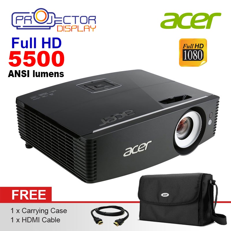 Acer P6505 Full HD 5500 Lumens Large Venue Projector, Acer Full HD ...