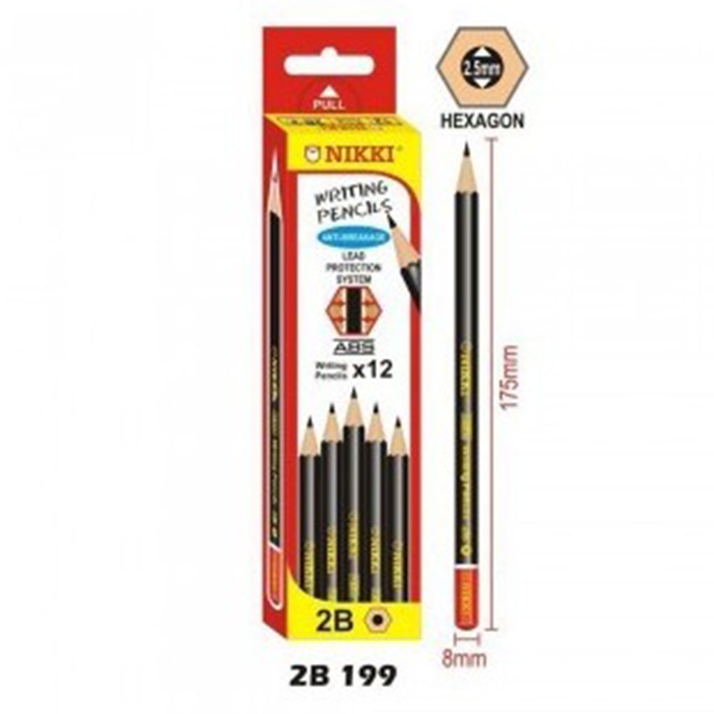 Nikki 2B Writing Pencil (TRI) | Shopee Malaysia