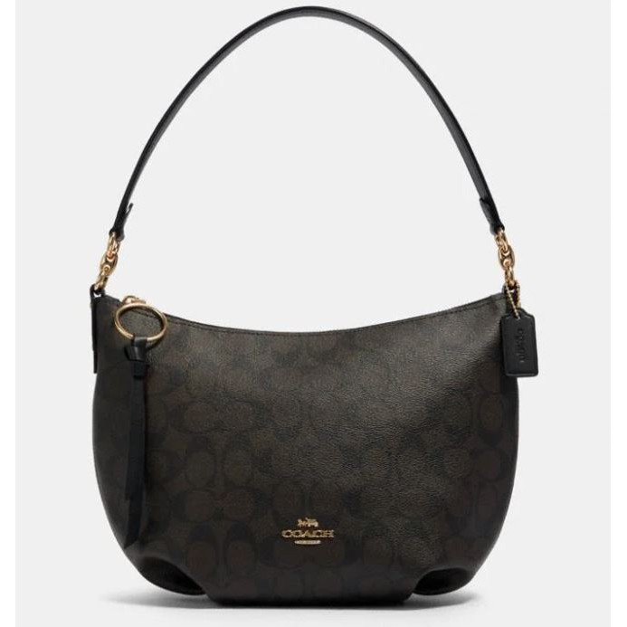 COACH Small Skylar Hobo In Signature Canvas 90738 [GUARANTEED 100% ...