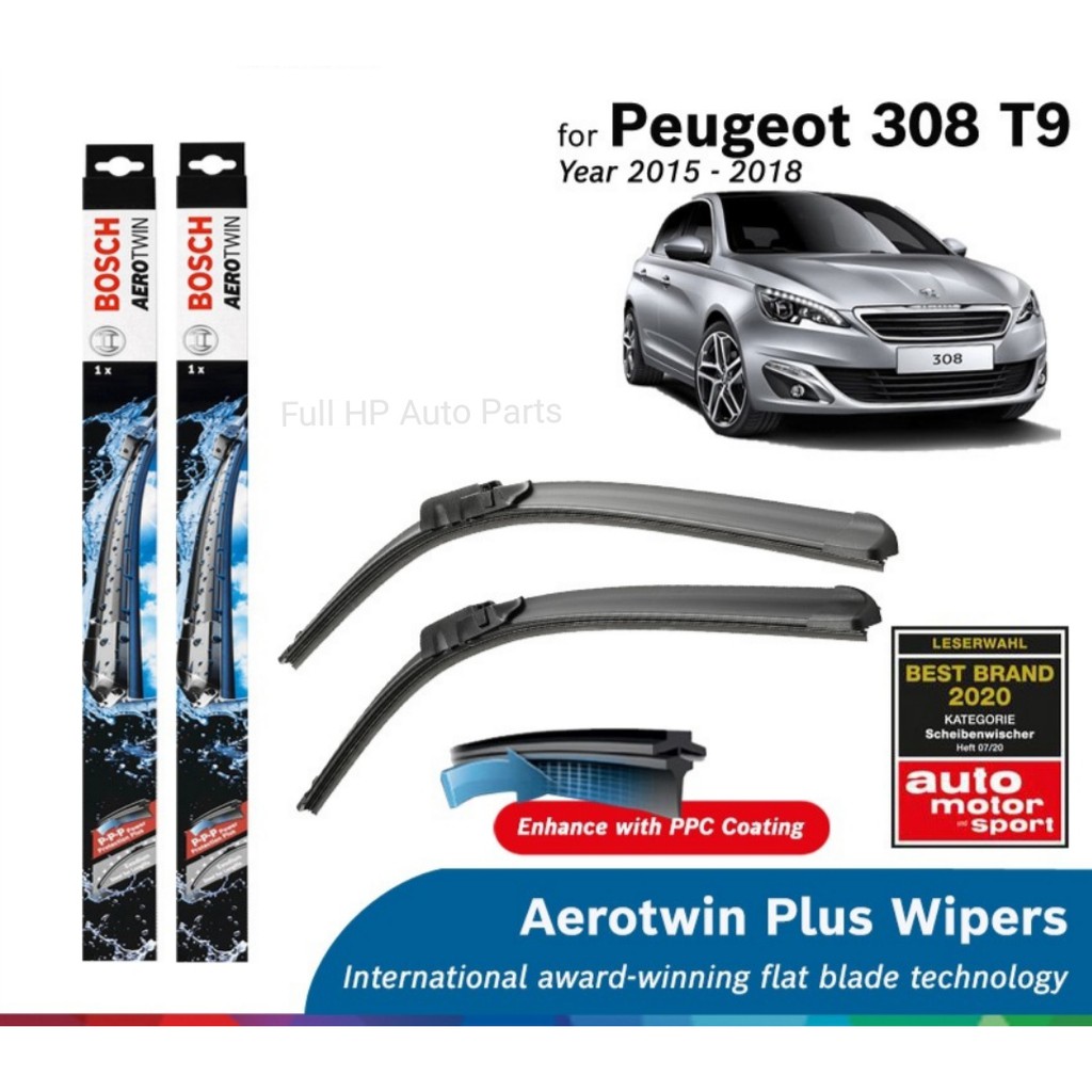 Bosch Aerotwin Plus Multi Clip Wiper Set for Peugeot 308 T9 | Shopee ...
