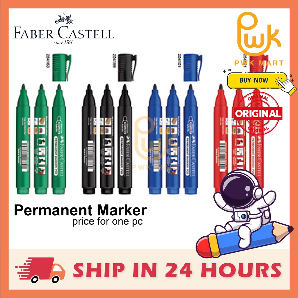 🔥READY STOCK🔥Faber Castell Permanent Marker P20 Water proof Ink ...