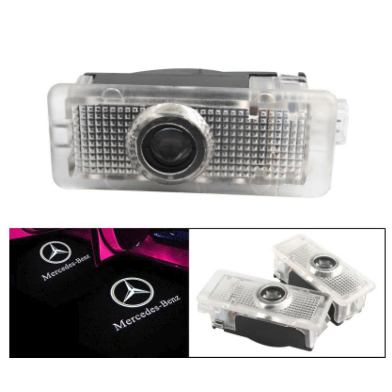 LED Car Courtesy Lamp Logo Car Door Welcome Light for Mercedes-Benz C ...