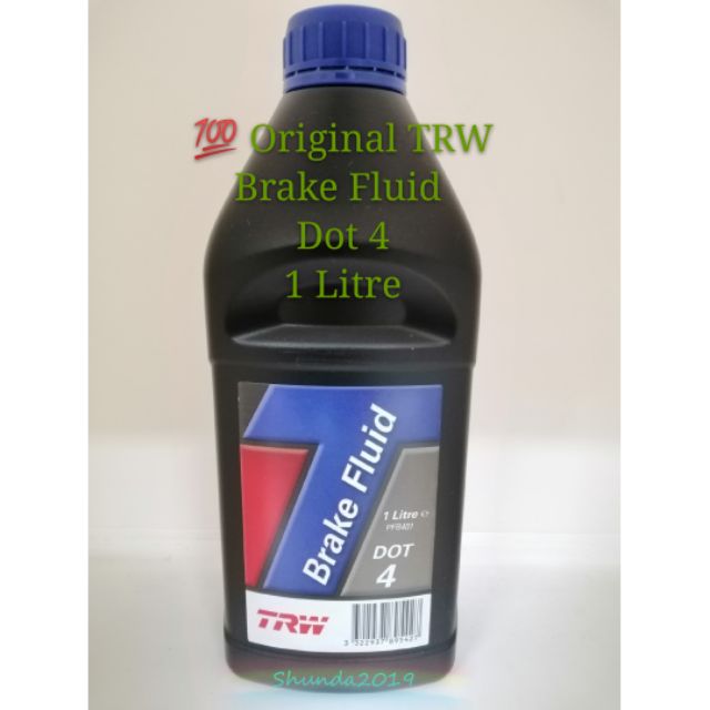 💯 Original TRW Brake Fluid Dot 4 (1 Litre) | Shopee Malaysia