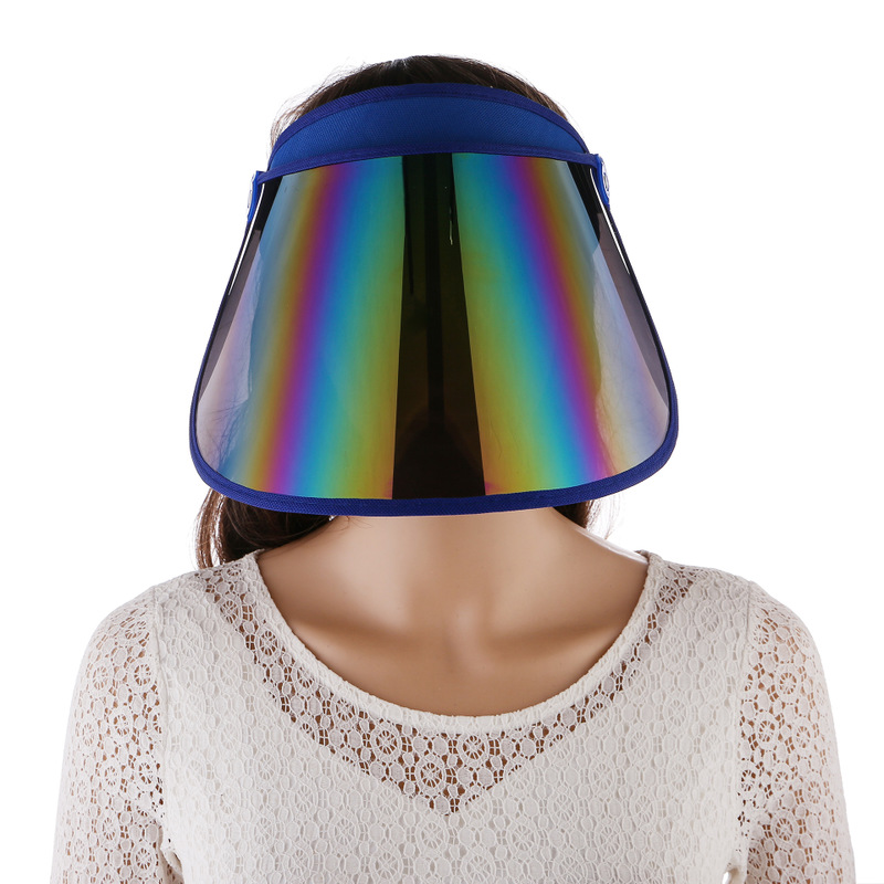 Sun Visor Full Face Shield UV Protection Hat Cap with Adjustable ...