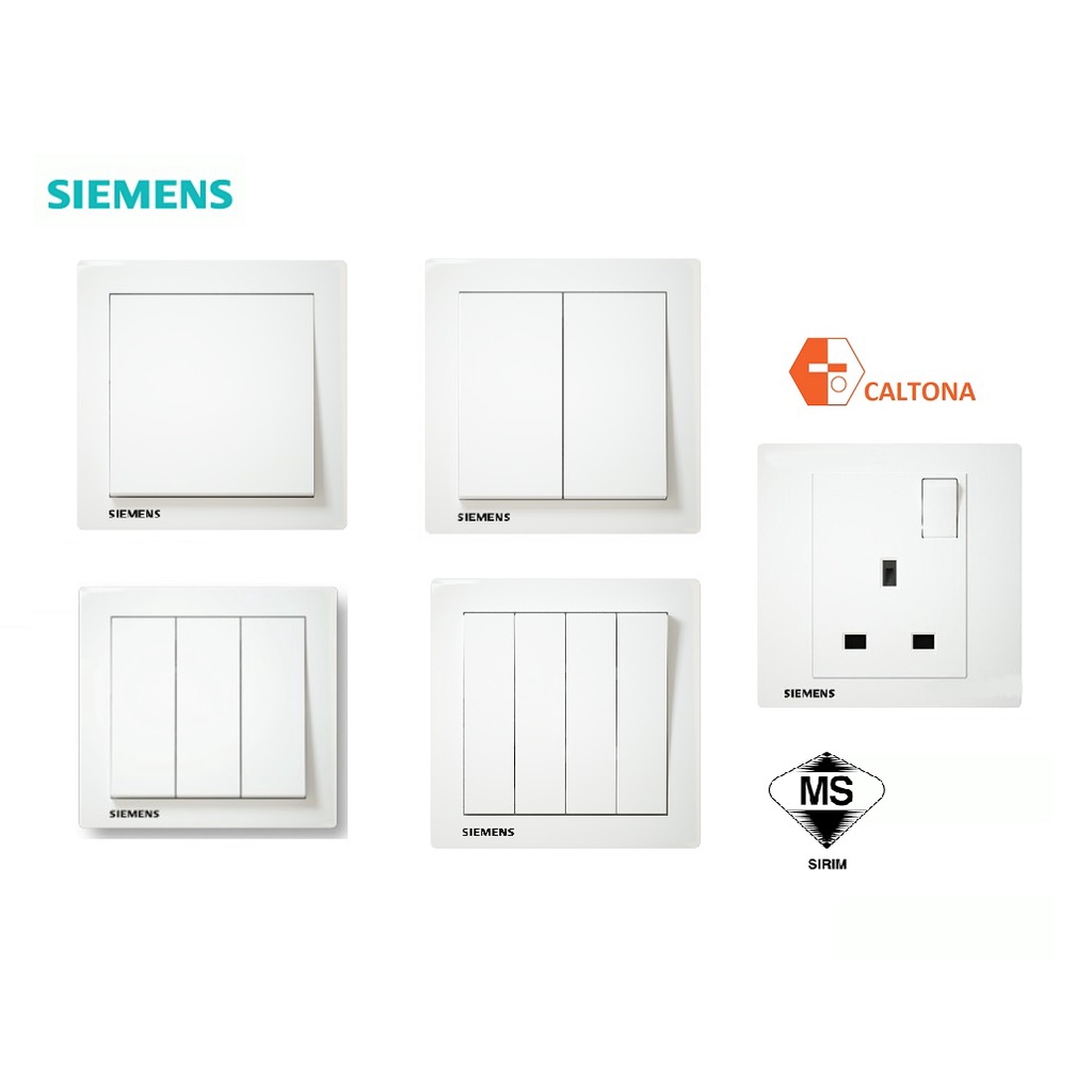 13A SWITCH SOCKET OUTLET & SWITCH 1G 1W, 2G 1W, 3G 1W, 4G 1W SIEMENS DELTA REFLA | Shopee Malaysia